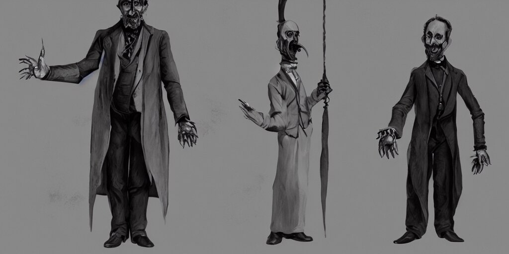 Lexica - Evil victorian man with his hand up, controlling people like a ...