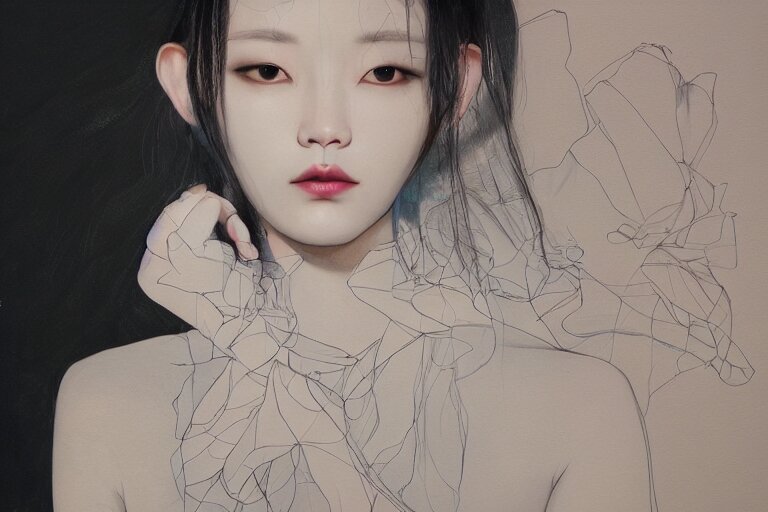 Lexica - Lee Jin-Eun by James Jean, rule of thirds, seductive look ...