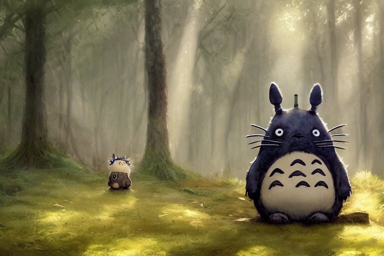 Lexica - Photorealistic Totoro sitting in a forest, fantasy ...