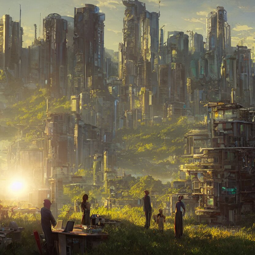 Lexica - A cinematic composition depicting : we're overlooking a ...