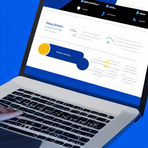 ui design of a saas website, minimal design, blue color scheme ...