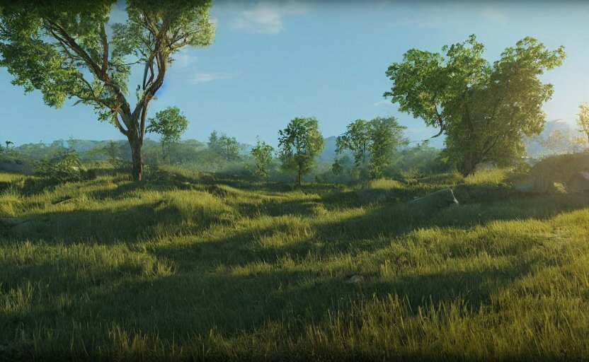 beautiful landscape, Unreal Engine 5, RTX, AAA Game, Detailed 3D ...