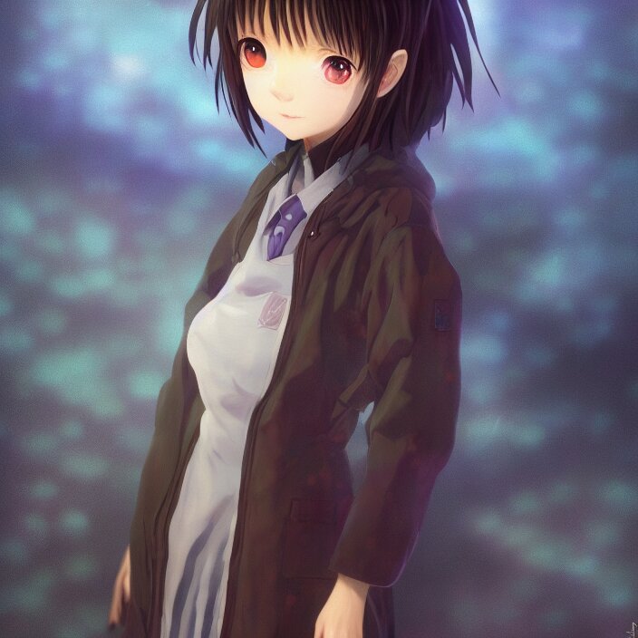 Lexica - Lain iwakura, female anime character, highly detailed ...