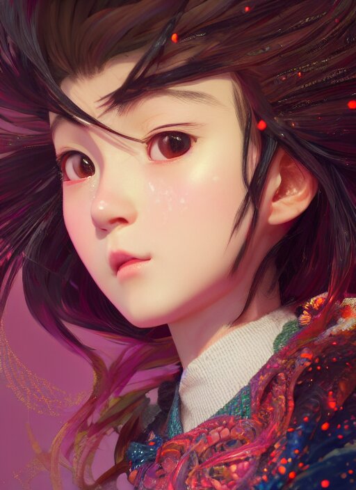 Lexica - Nezuko, smooth vibrancy, high detail texture, lighting, 8 k ...