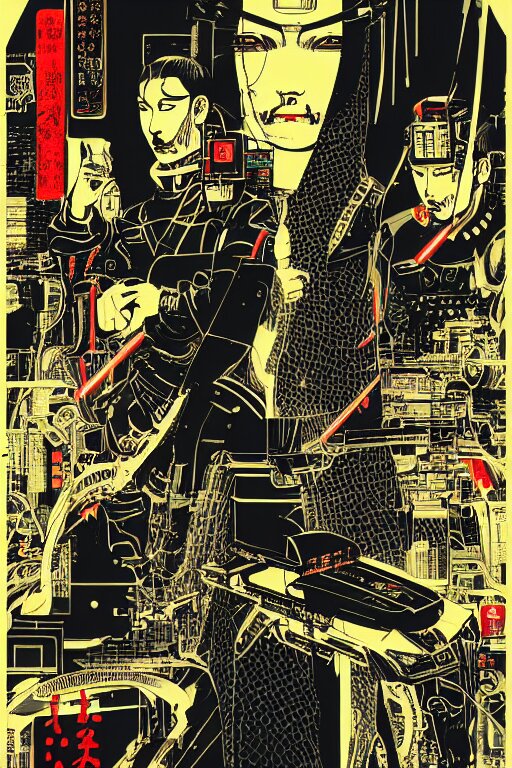 Lexica - Futuristic japanese cyberpunk bladerunner silk screen by ...