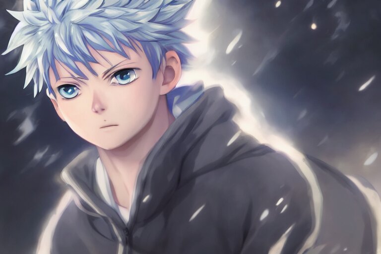 Lexica - Killua zoldyck, single subject, scenic full shot, ambient ...