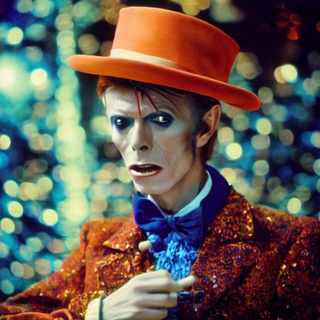 Lexica - Stunning awe inspiring portrait of david bowie playing willy ...