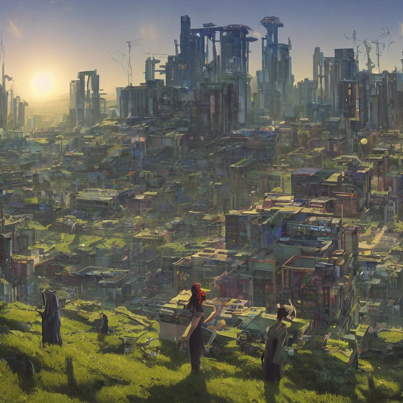 Lexica - A cinematic composition depicting : we're overlooking a ...