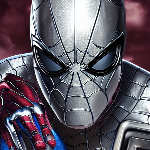 Lexica - Spiderman as terminator,muscle extremely detailed, fantastic ...