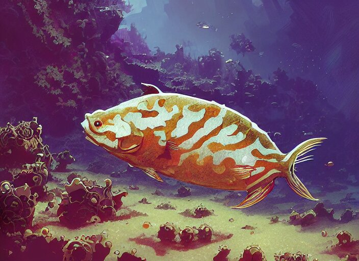 Lexica - Dramatic art - portrait of a armored cavefish fish from ...