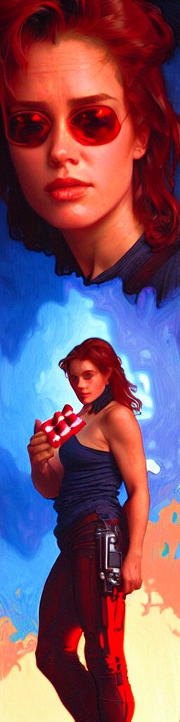 Lexica - The Terminator holding a lollypop, sharp focus, intricate ...