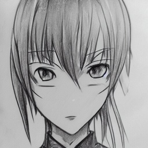 Lexica - Pencil sketch. anime. amber from genshin impact.