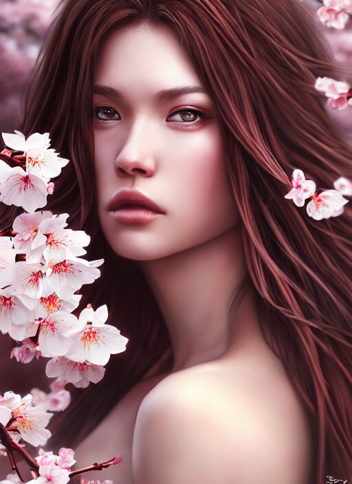 Lexica - Photo of a gorgeous female with messy hair in the style of ...