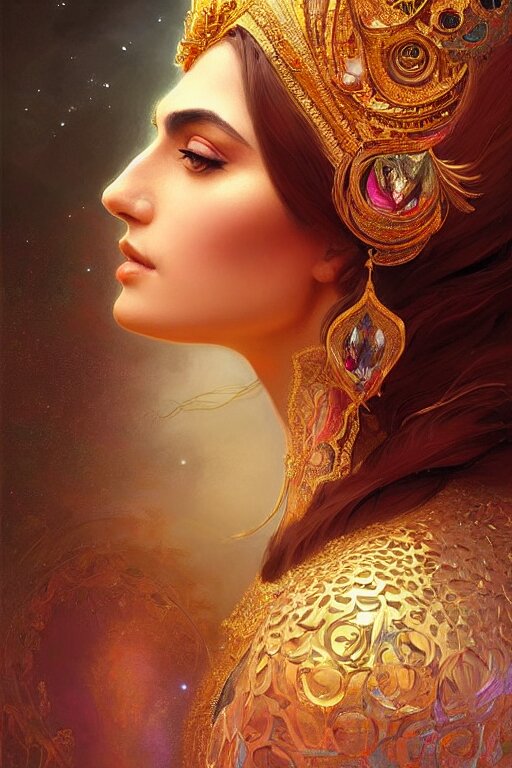 Lexica - Beautiful portrait of a persian princess who is an architect ...