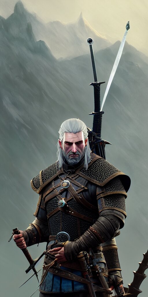 Lexica - The gerald of rivia, witcher 3, extremely detailed digital ...