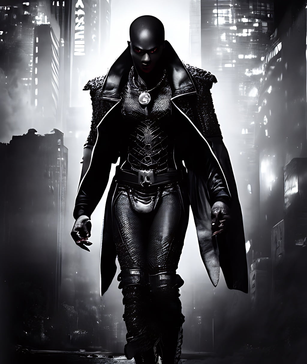 Lexica - Hyper realistic medium shot photograph of a black-skinned ...