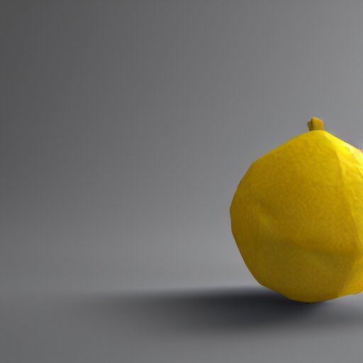 Lexica - A render of a low polygon lemon, unreal engine