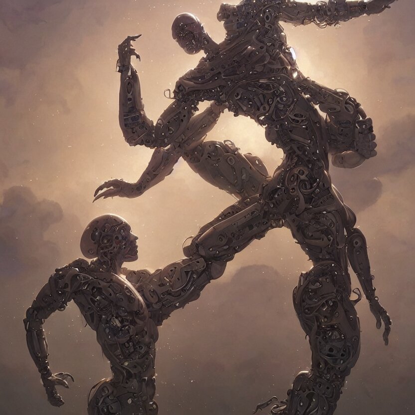 Lexica - Hyper realistic detailed photo of human shaped showman dancing ...