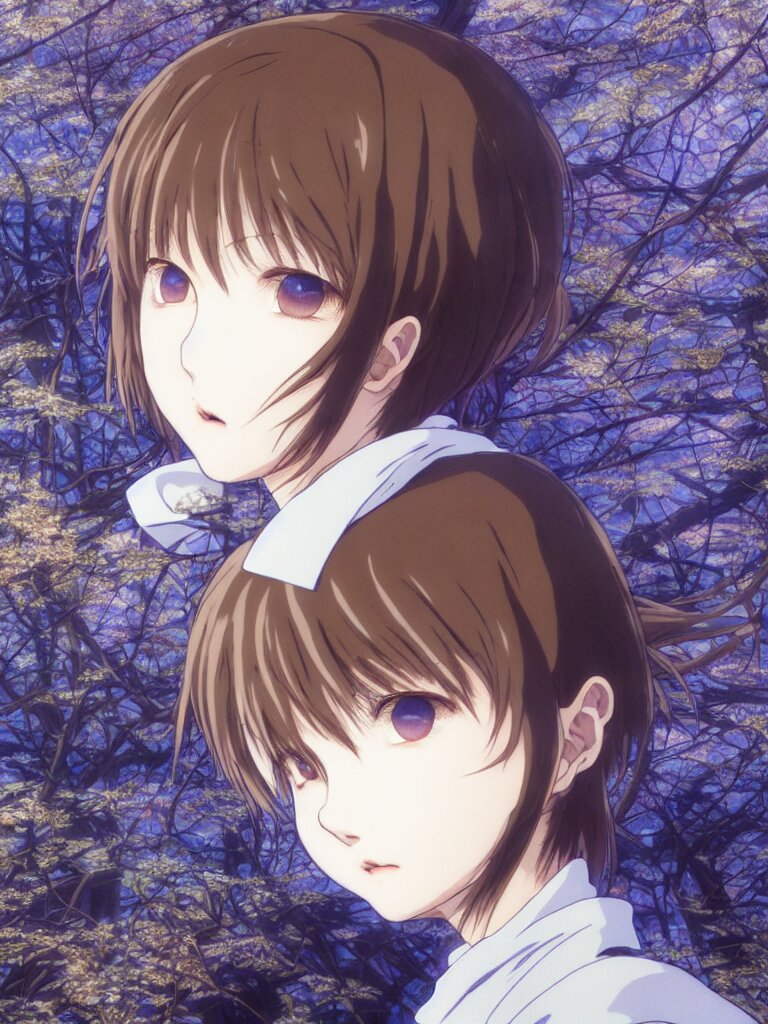Lexica - Lain ayanami thorncrown gaze, with female northern golden ...