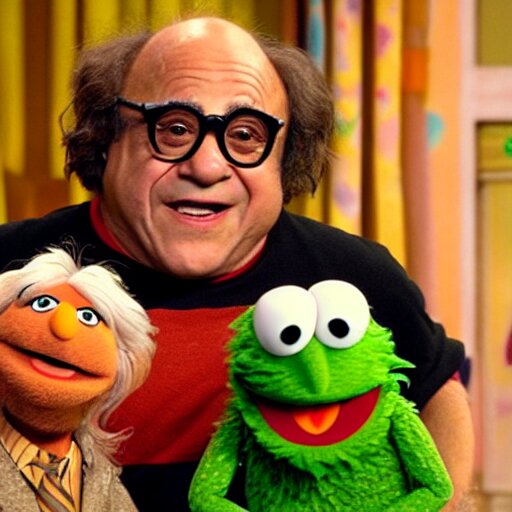 Lexica - Danny Devito as a muppet in sesame street, 8k resolution, full ...