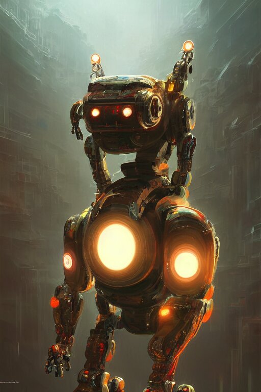 sentient being animal - robot, inspired by mario feng, intricate ...