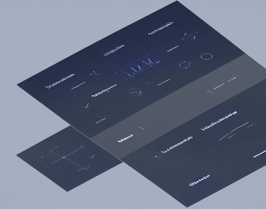 beautiful render of a futuristic canva template for viewing astr ...