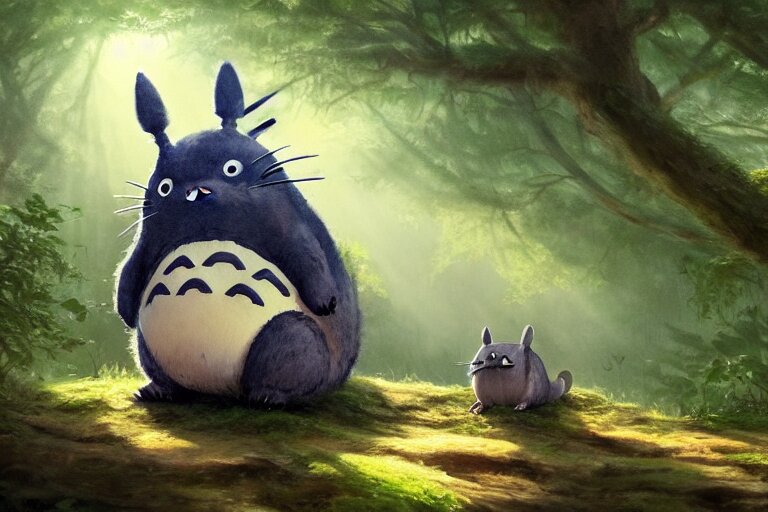 Lexica - Photorealistic Totoro sitting in a forest, fantasy ...