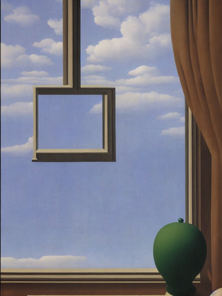 Lexica - The window by rene magritte, detailed painting, hd, hq, high ...
