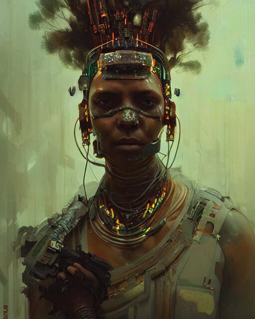 Lexica - Detailed portrait australian aboriginal cyberpunk futuristic ...