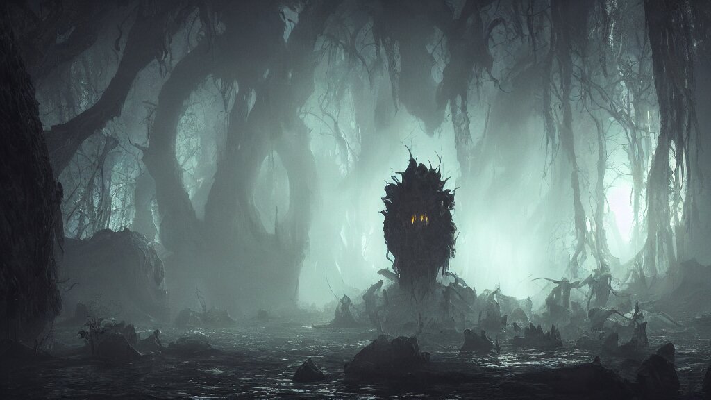 Lexica - Heart of Darkness with many monsters, Eldritch, 8K, concept ...