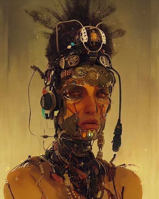 Lexica - Detailed portrait australian aboriginal cyberpunk futuristic ...