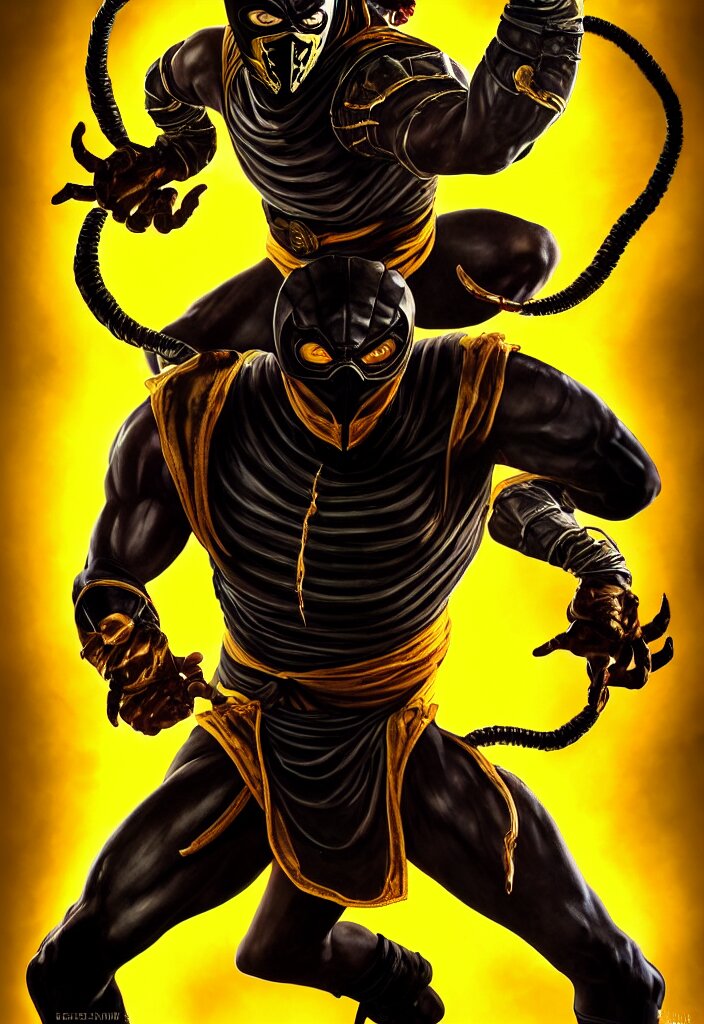 Lexica - Full body, full figure portrait of classic scorpion from ...