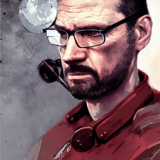 Lexica - Gordon freeman played yuri gagarin, face portrait, hd shot ...