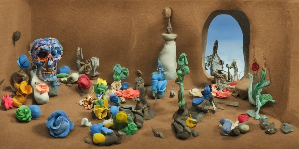Lexica - Plasticine sculpture stop motion. salvador dali clay models ...