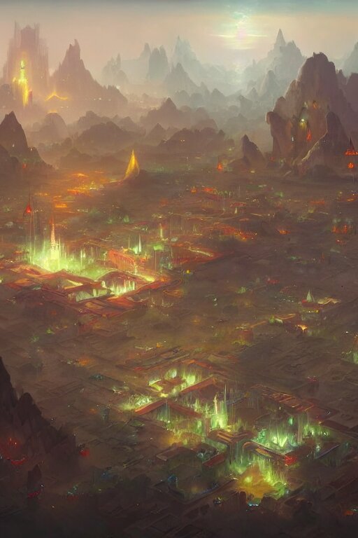Lexica - Utopian city of a type 4 civilization, concept art by pete ...