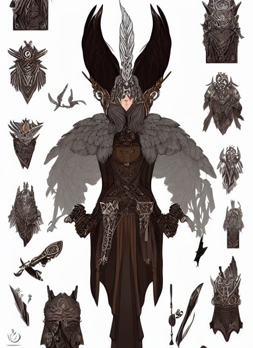Lexica - Hawk headed warlock, wind magic, exquisite details, full body ...