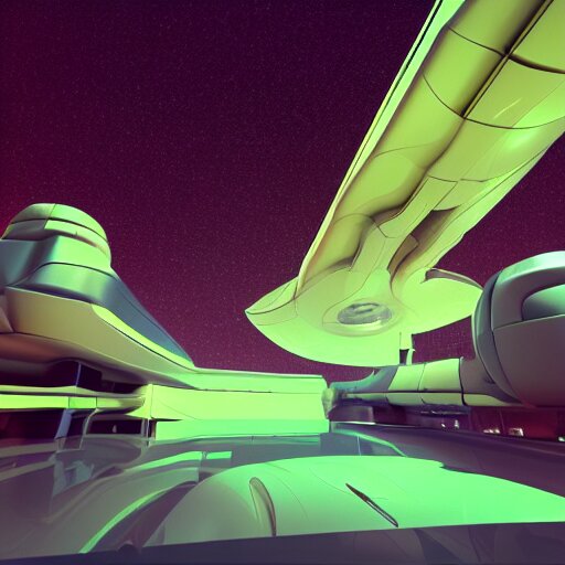 Lexica - Ultra minimalist and smooth retro sci-fi spaceship ...