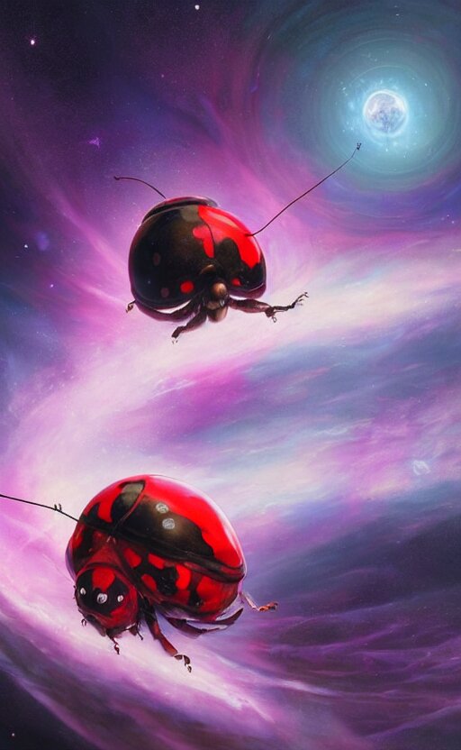 Lexica - A beautiful artwork illustration, a mechanical ladybug ...