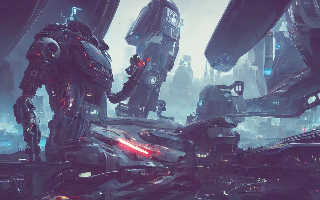 futuristic space captain, Detailed, 8k, sci-fi, panel, concept ...