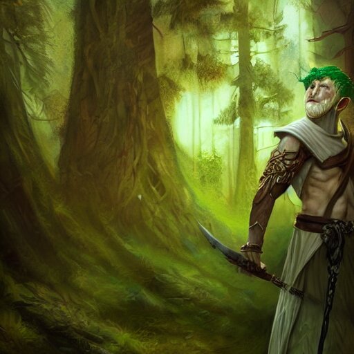 Lexica - Angry male elf druid in forest, dnd character, portrait, matte ...