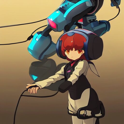 Lexica - Mouse mecha pilot by Kuvshinov Ilya, very very very very very ...