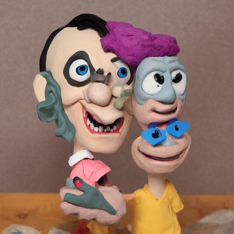 claymation character devin montes smiling cartoon head - Arthub.ai