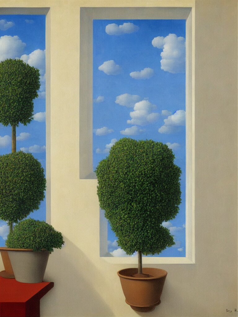 Lexica - The window by rene magritte, detailed painting, hd, hq, high ...
