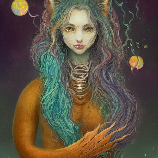 Lexica - Cat seahorse mermaid shapeshifter wearing a comfy sweater ...