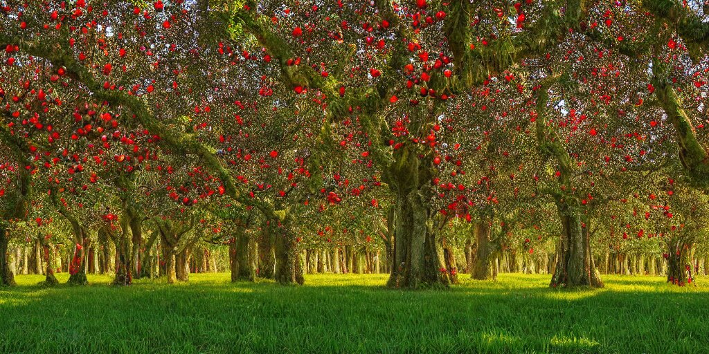 Lexica - Ornate art of an inexplicably magical grove of supernaturally ...