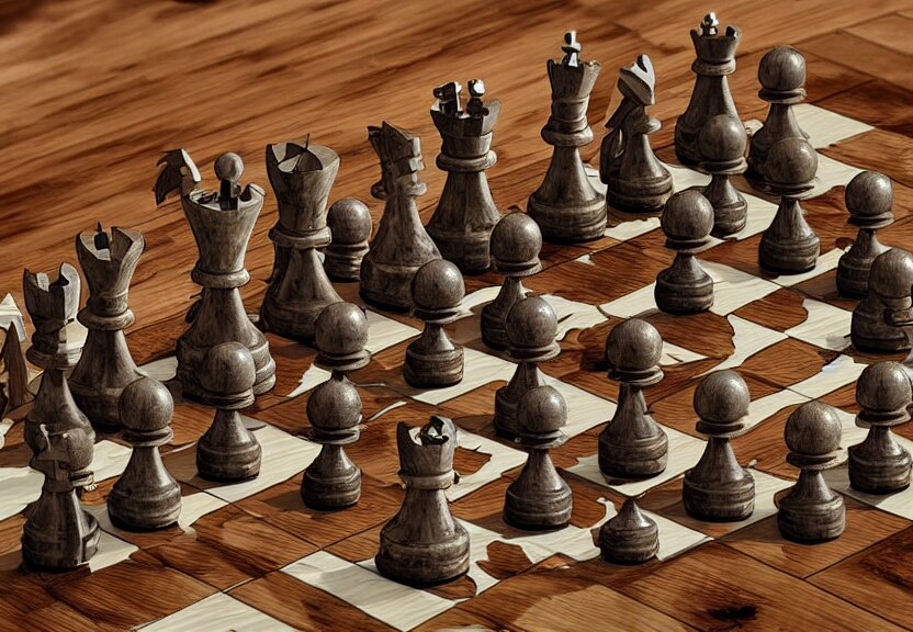 “table with a game of thrones style map, with chess pieces in th ...