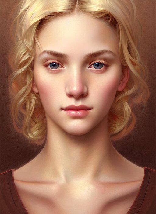 Lexica - Beautiful feminine face! portrait of young woman blessed by ...