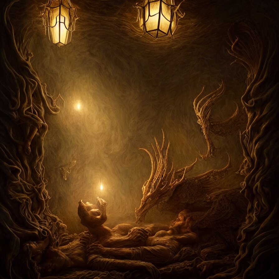 Lexica - Epic professional digital art of hungry god, atmospheric ...