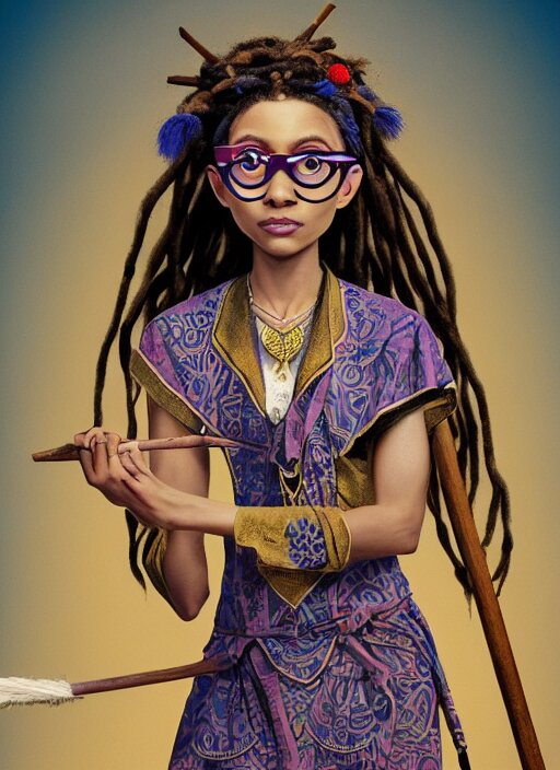 Lexica - An anthropomorphic beautiful goddess female wizard portrait ...