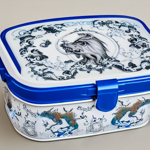 Lexica - Lunchbox, Clear white texture with artistically executed ...